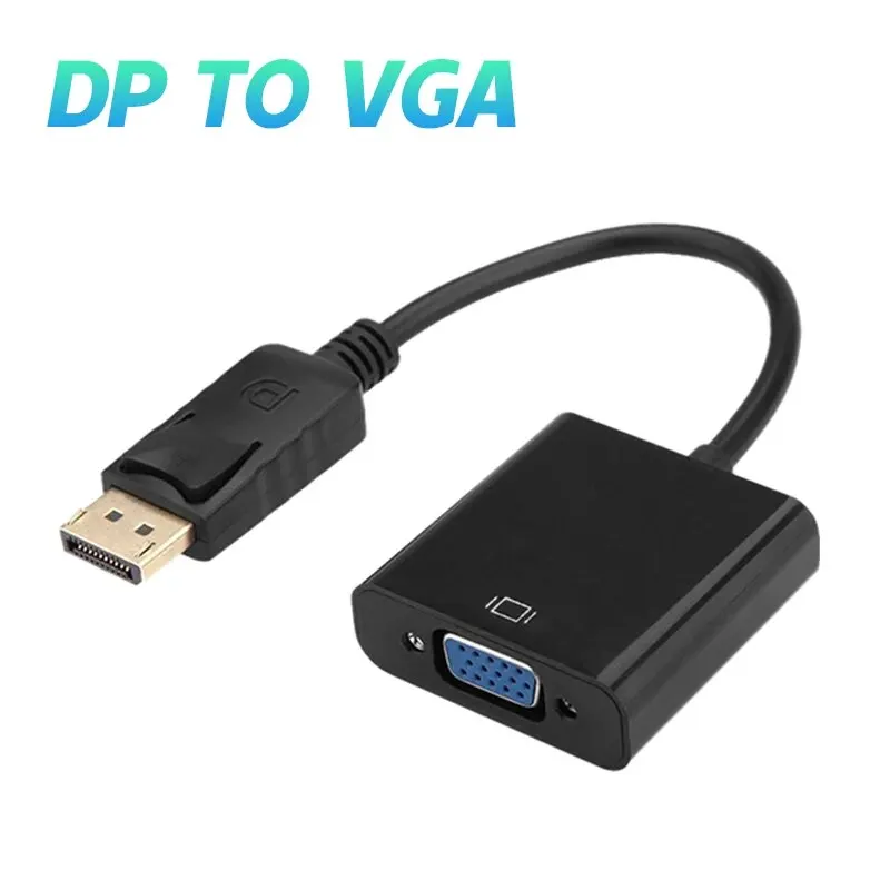 DisplayPort-to-VGA-Adapter-1080p-DP-Male-to-VGA-Female-Converter-Cable ...