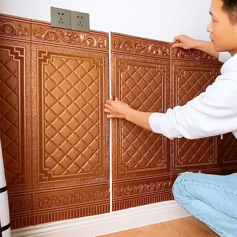 10-Pcs-70x90cm-Living-Room-Self-adhesive-Waterproof-Wainscot-Wall ...