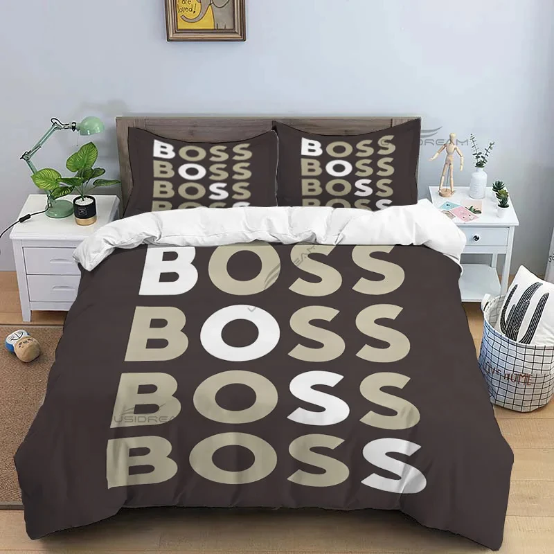 Modern-Fashion-H-hugo-Boss-Pattern-Comforter-Bedding-Set-Duvet-Cover ...