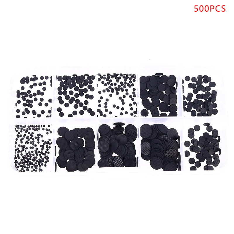 500PCS-Different-Sizes-Conductive-Rubber-Pads-Keypad-Repair-Kit-For-IR ...