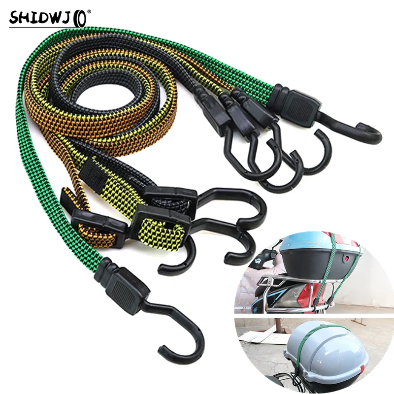 1pc New Elastics Rubber Luggage Rope Cord Hooks Bikes Rope Tie Bicycle ...