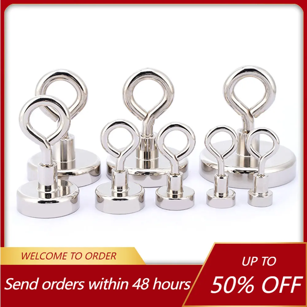 Super-Strong-Neodymium-Fishing-Magnets-N52-Magnetic-Hooks-Salvage ...