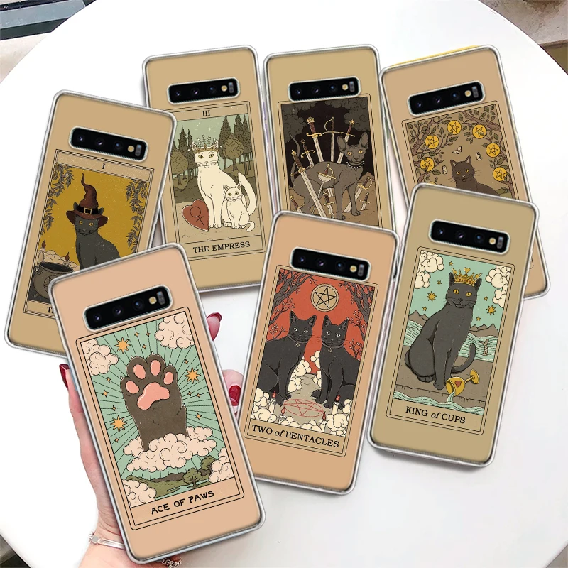 Tarot Card Cute Art Cats Coque Phone Case For Samsung Galaxy Note 20 ...