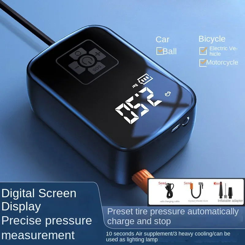 Car-Air-Pump-Portable-Wireless-Intelligent-Digital-Display-Tire-Gases ...