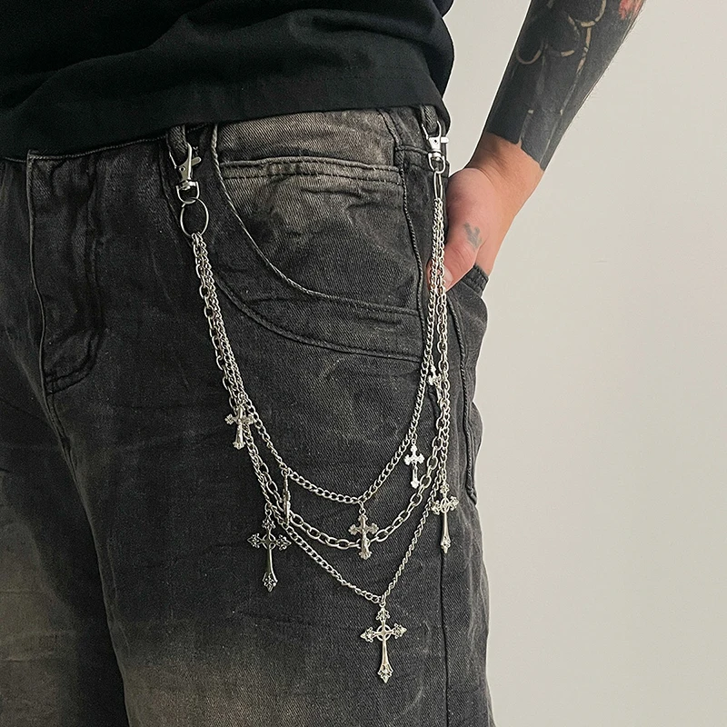 Punk Rock Hip-hop Unisex Cross Pants Chain, Unique Gift; Men Women ...