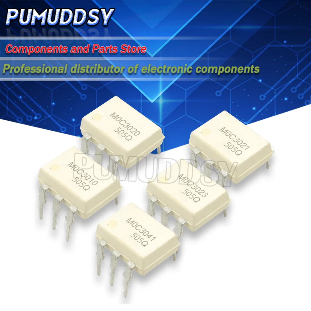 10PCS MOC3010 MOC3020 MOC3021 MOC3022 MOC3023 MOC3041 MOC3043 MOC3052 ...