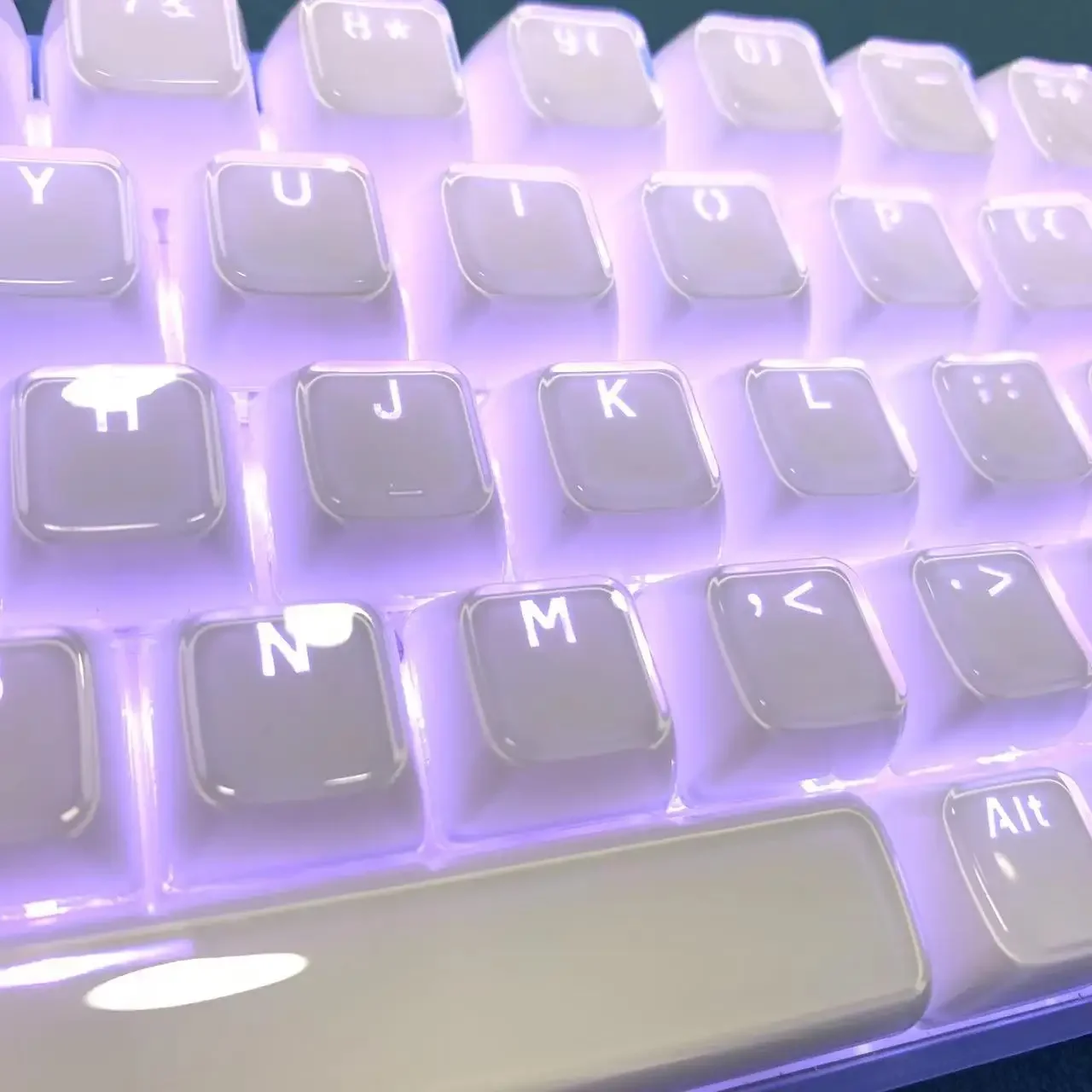 Translucent-Keycaps-135-Keys-Mechanical-Keyboard-for-Alice-Pink-Layout ...