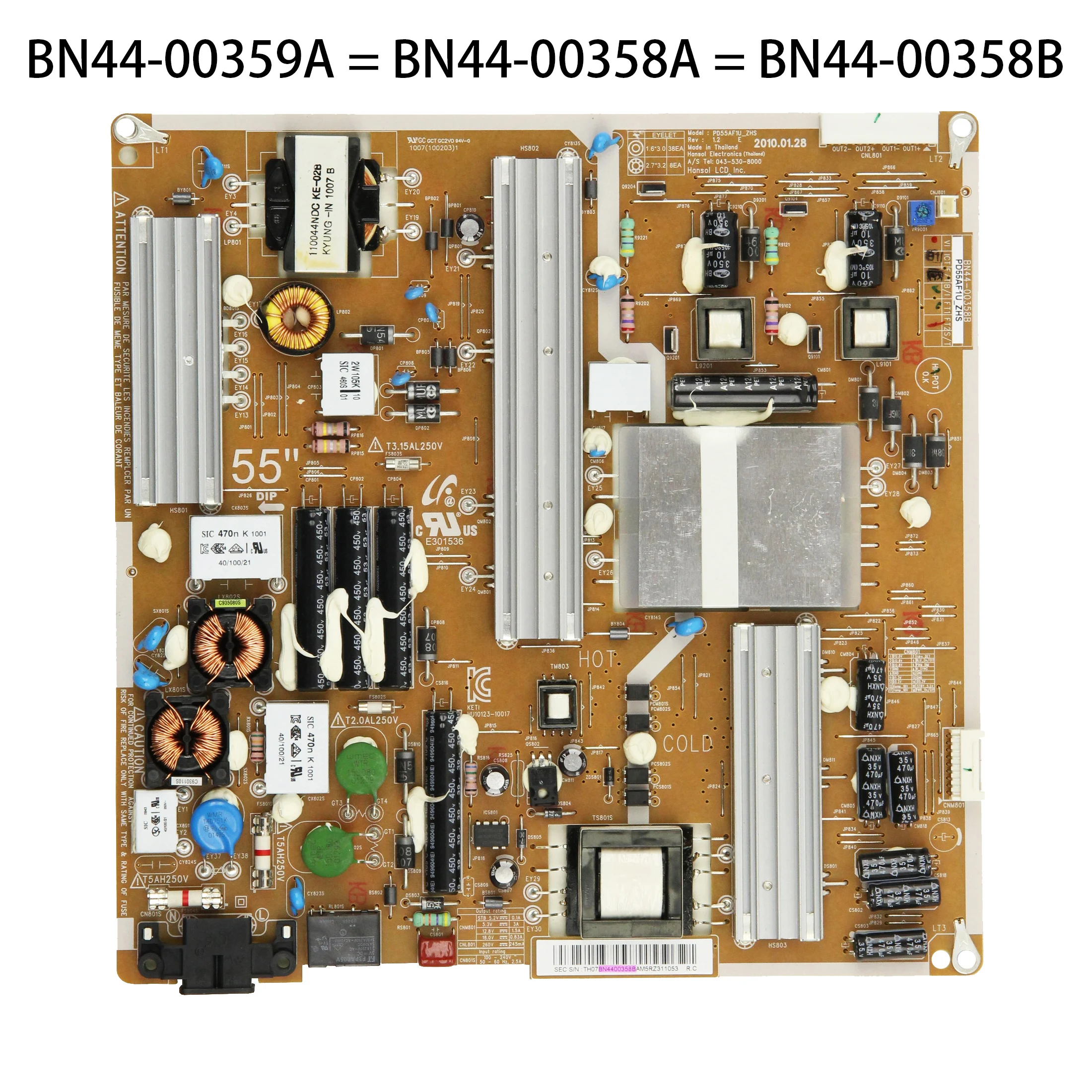 BN44-00359A-BN44-00358A-BN44-00358B-PD55AF1U-ZHS-Power-Board-fits-UN55C5000QFXZA-UN55C6300SFXZA ...