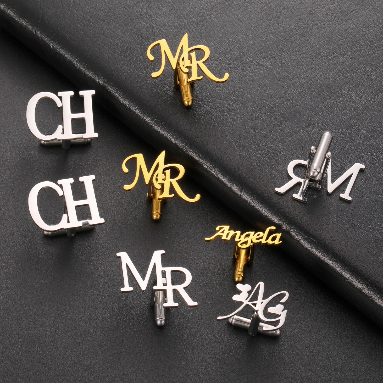 Sipuris-Custom-Name-Cufflinks-Stainless-Steel-Women-Men-Groom-Shirt ...