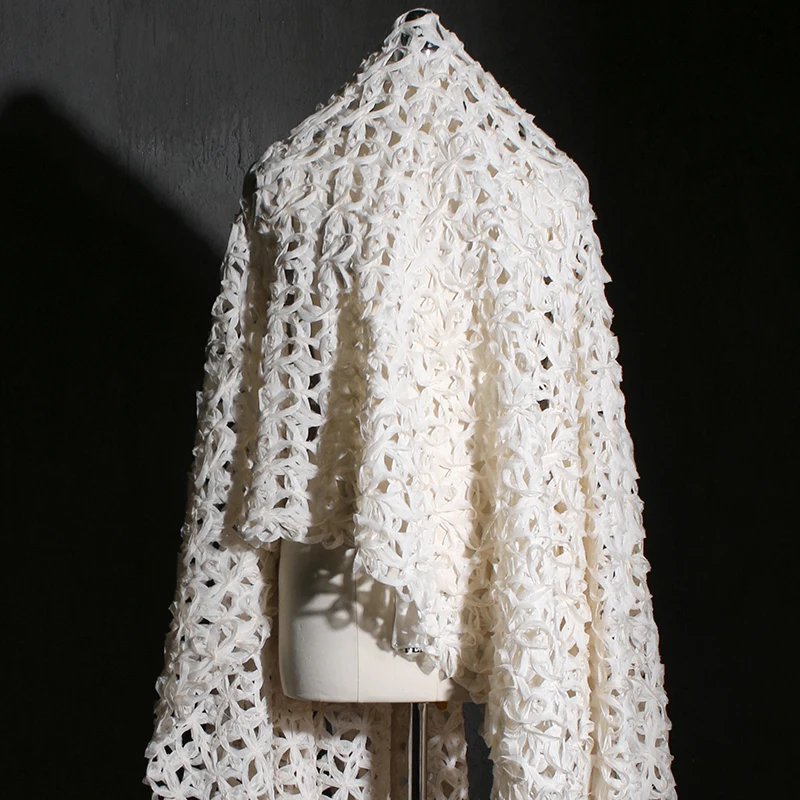 Cut-out-Plaid-Creative-Fishing-Net-Dress-Woven-Clothing-Designer-Fabric ...