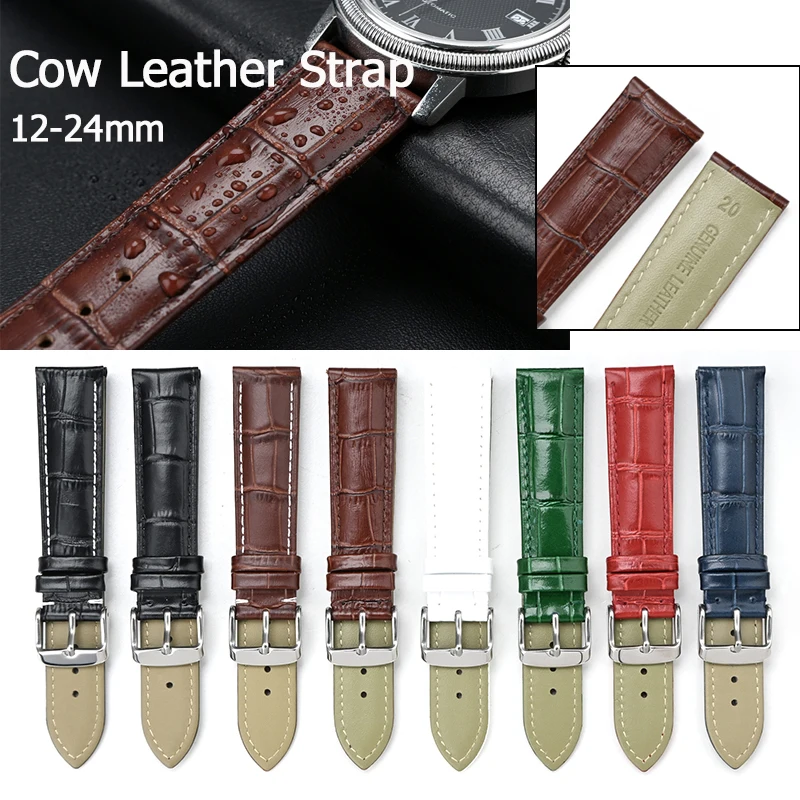 Universal Genuine Leather Strap 12/13/14/15/16/17/18/19/20/21/22/23 ...