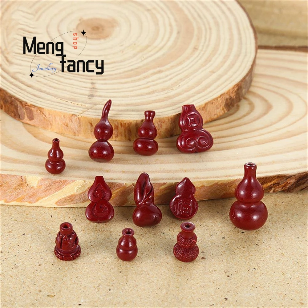 Cinnabar-Purple-Gold-Sand-Gourd-Diy-Jewelry-Accessories-Natural-Stone ...