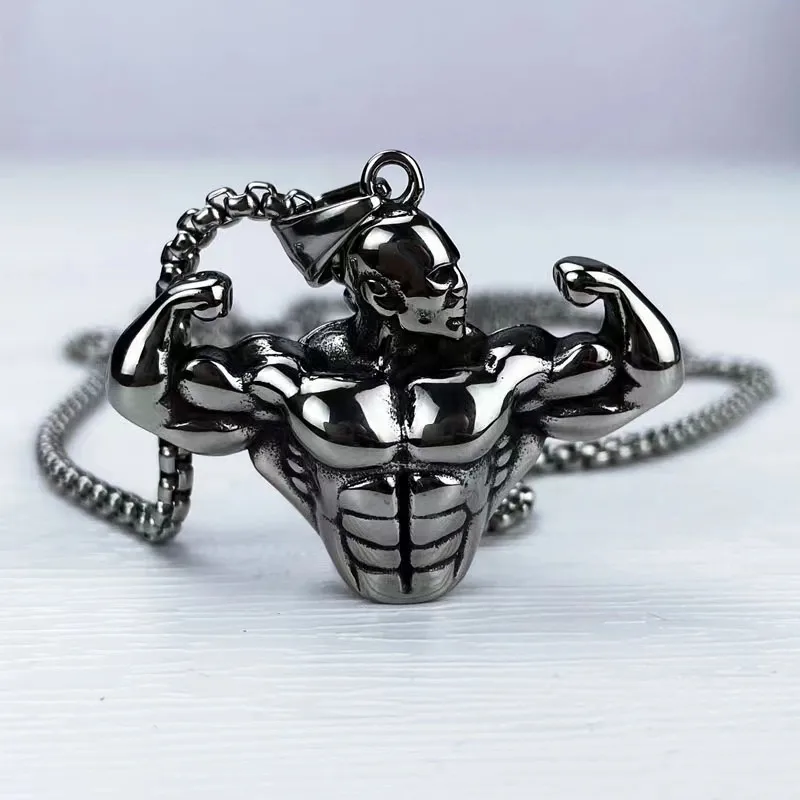 Bodybuilding-Arm-Muscle-Man-Statue-Pendant-Men-s-Sports-Fitness ...