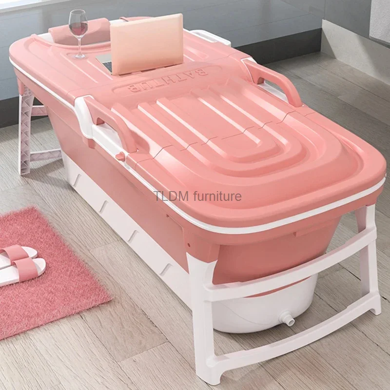 Adult-Bath-Barrel-Folding-Bathtubs-High-Temperature-Resistant-Household ...