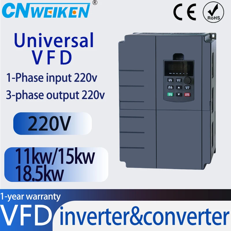 AC-220V-15KW-11KW-VFD-Inverters-Converters-Variable-Frequency-Driver ...