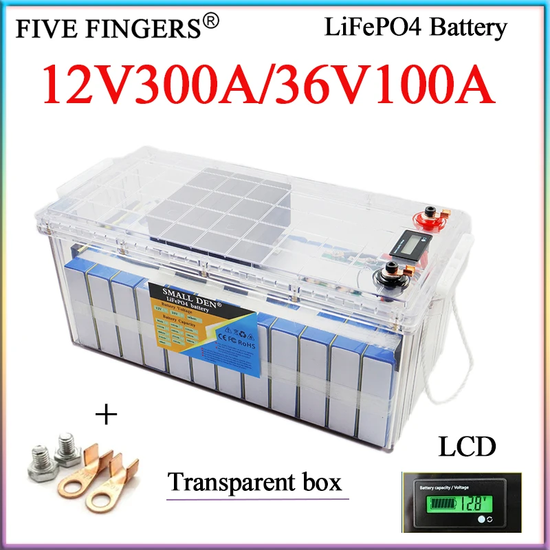 12V-300Ah-36V-100Ah-LiFePO4-Battery-Pack-High-Power-For-E-vehicle-Boat ...