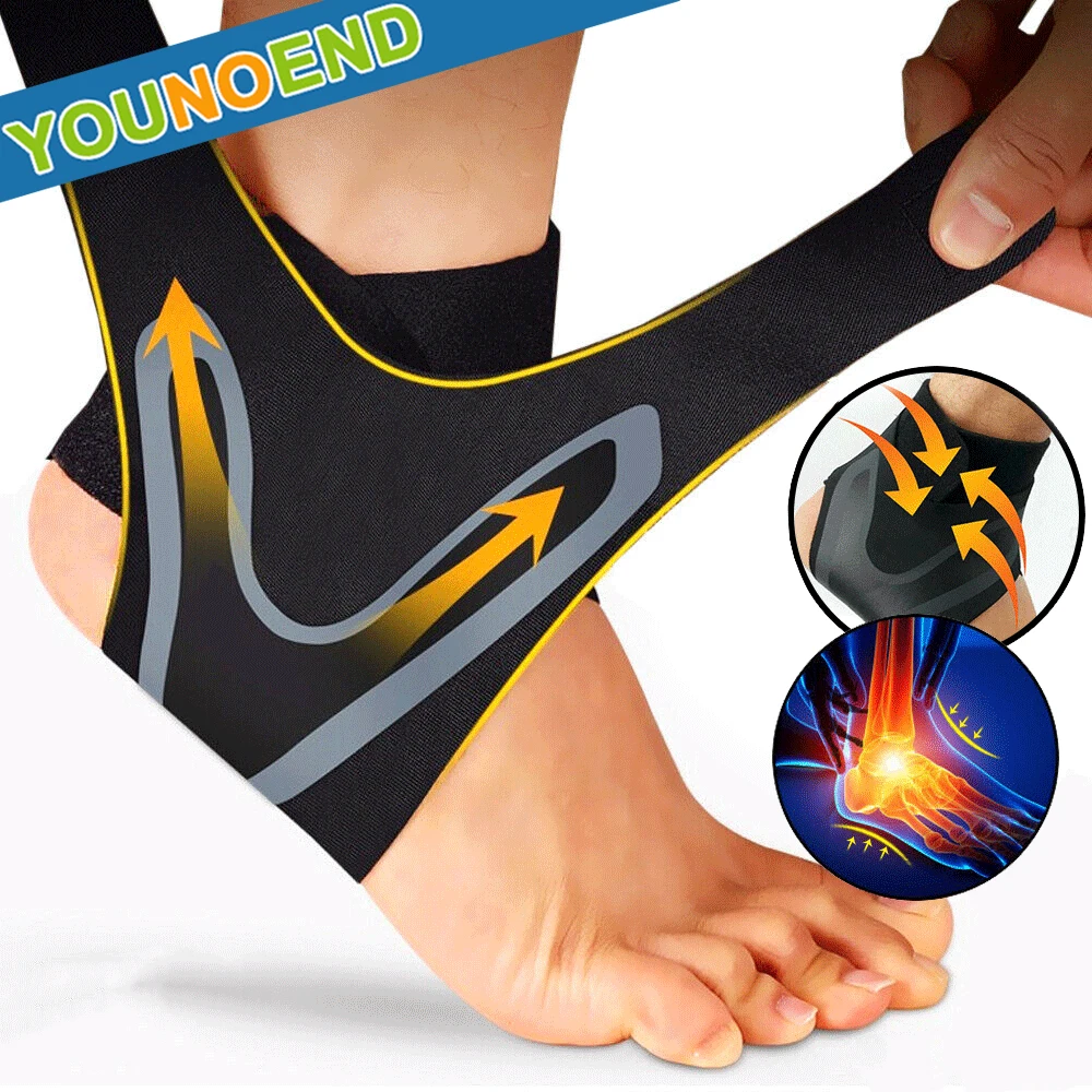1Pcs Sport Compression Ankle Support Brace Ankle Stabilizer Tendon Pain ...
