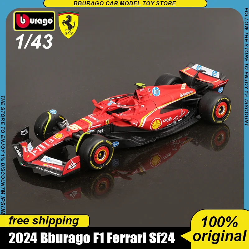 En-Stock-nuevo-2024-Bburago-F1-1-43-Ferrari-Sf24-aleaci-n-miniatura ...