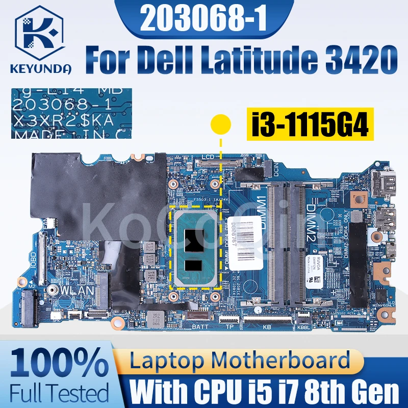 203068-1-For-Dell-Latitude-3420-Notebook-Mainboard-0VKWK9-0KMD3M-01PYJY ...