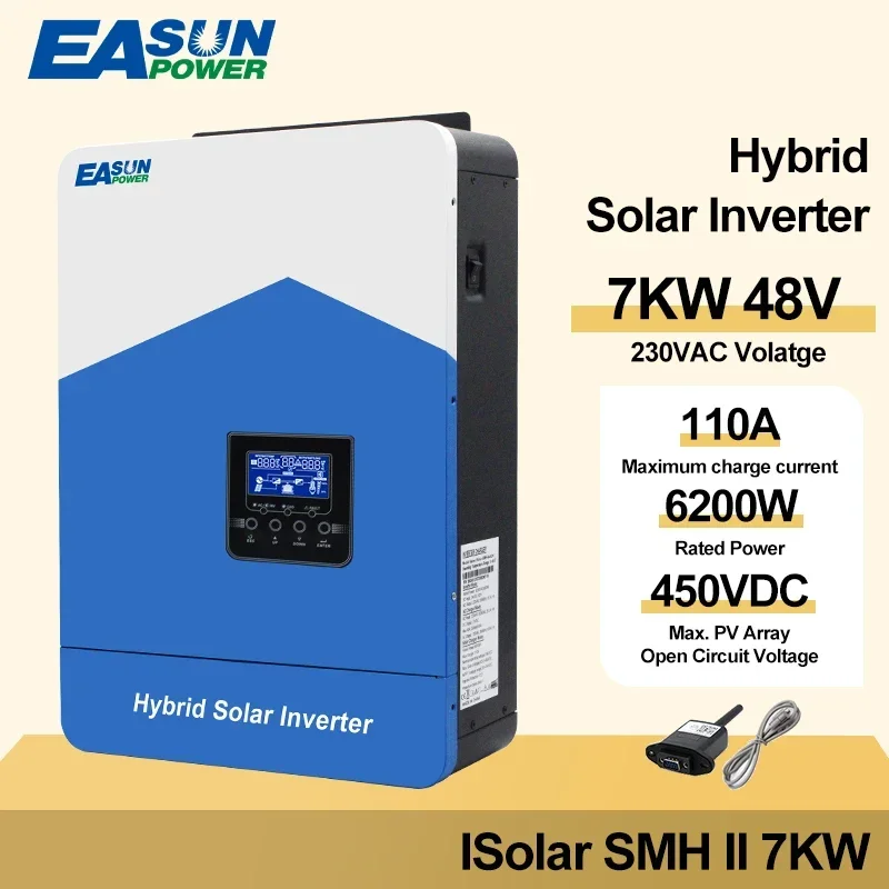 EASUN-POWER-7KVA-7000VA-Hybrid-Solar-Inverter-48V-Built-MPPT-110A-Solar ...