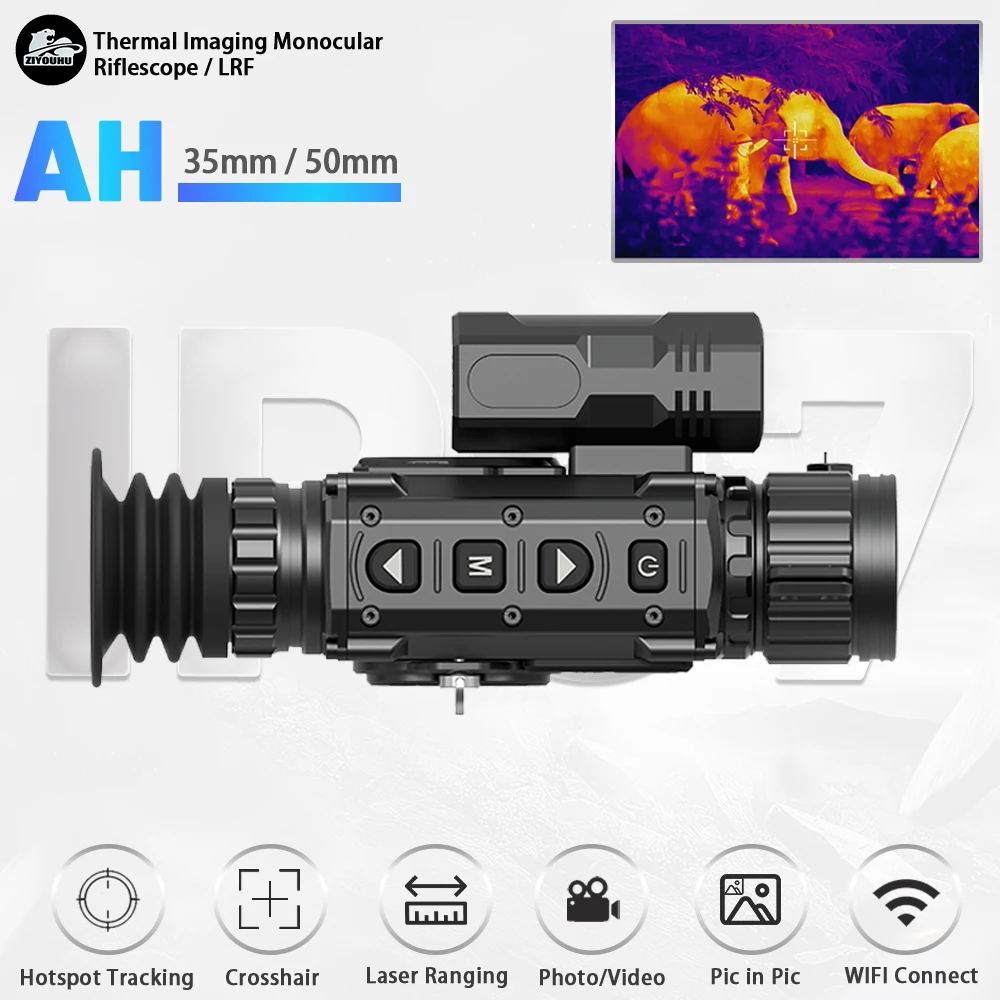 Thermal-Imaging-Sight-Scope-IP67-Waterproof-Laser-Ranging-Camcorder ...