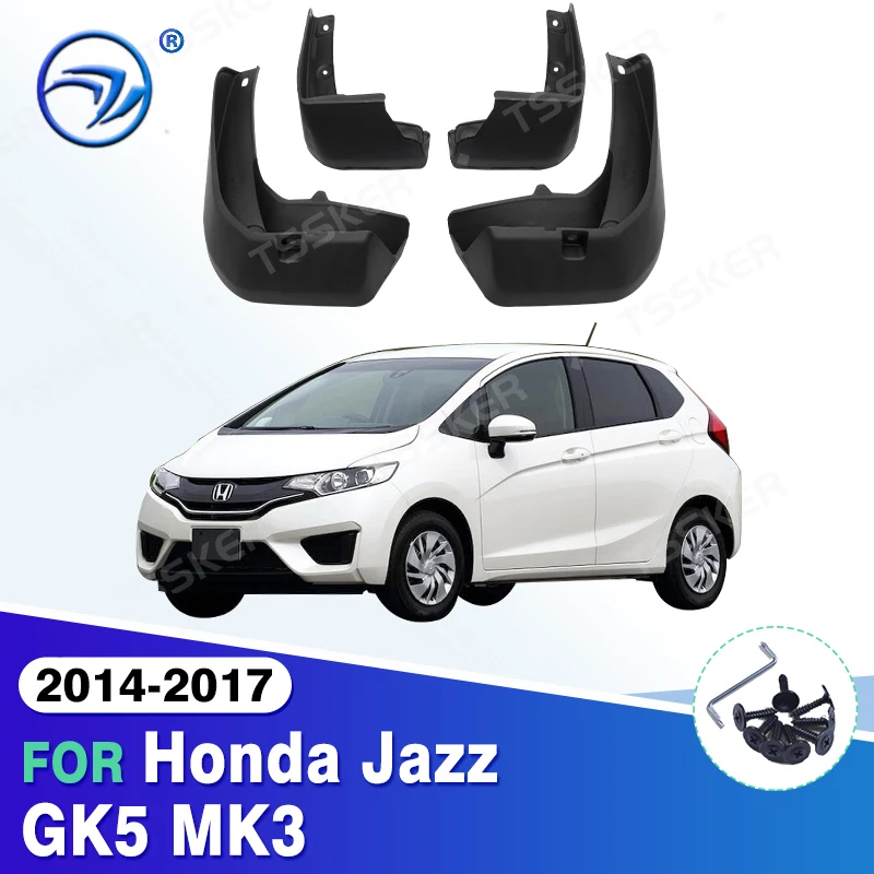Car-Mud-Flaps-For-Honda-Fit-Jazz-GK5-MK3-2014-2015-2016-2017-Mudflaps ...