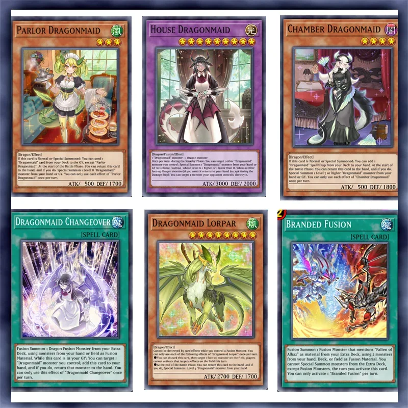 Master-Duell-Yugioh-Brettspiel-55-teile-satz-Yugioh-Karten-Dragon-maid-Deck-Englisch-Japanisch ...