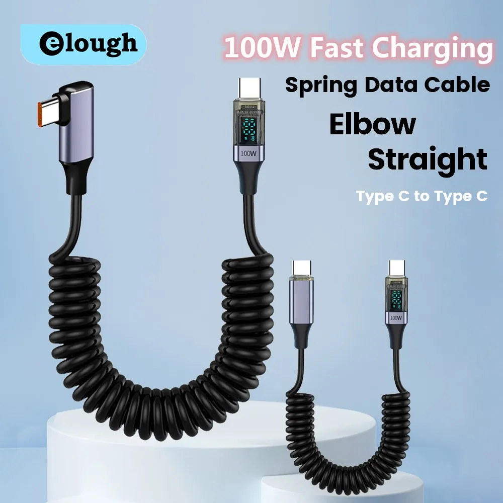 PD100W-Fast-Charging-Spring-Data-Cable-LED-Digital-Display-Elbow ...
