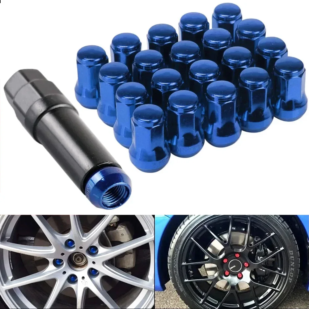20pcs Car Wheel Lug Nuts Screw M12x1.5/1.25 Lug Nut 32mm Universal ...