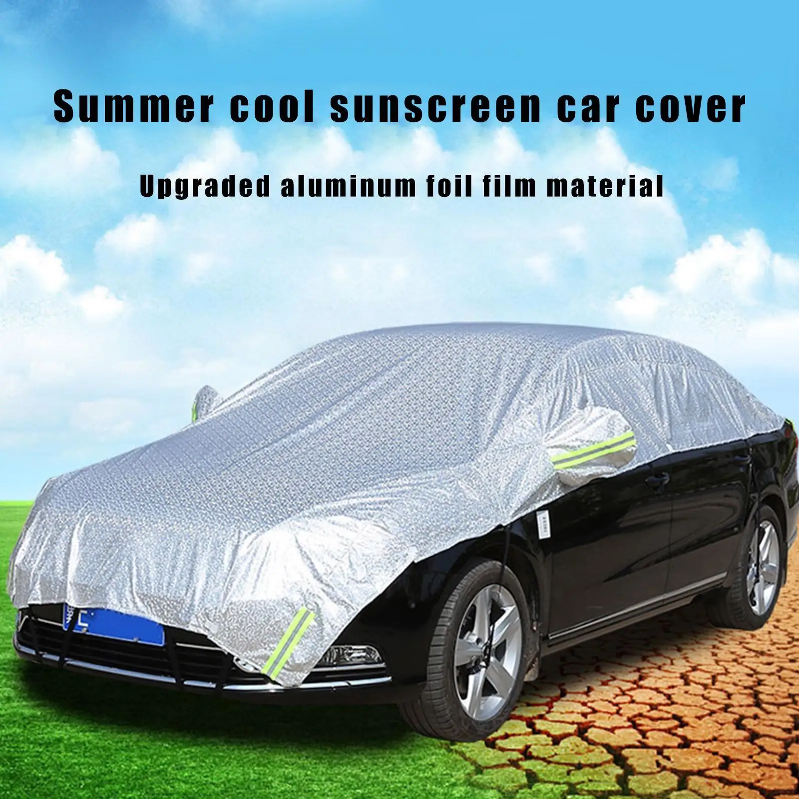 Car-Cover-Outdoor-Protection-Half-Car-Covers-Cover-Sunshade-Waterproof ...