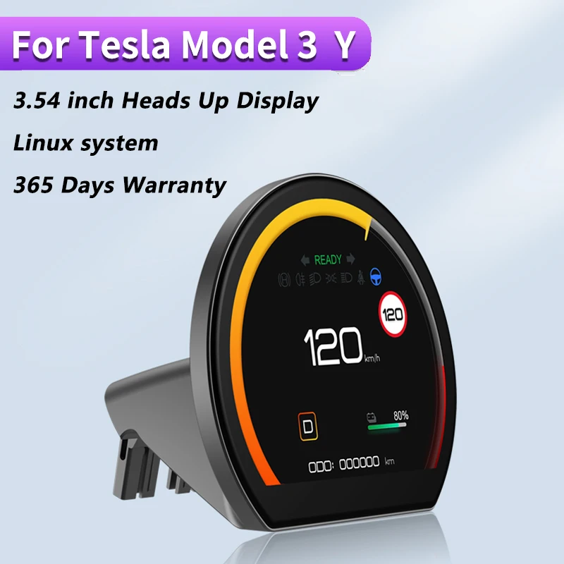 Linux-Systeem-Heads-Up-Display-Voor-Tesla-Model-3-Y-3-54Inch-Ips-800 ...