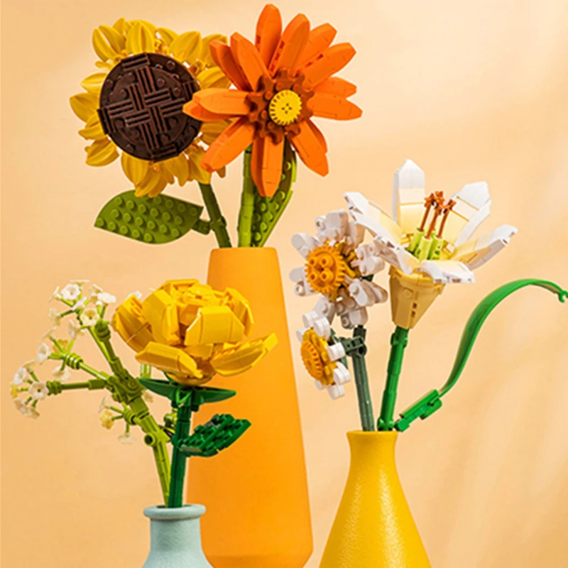 Sunflower Building Blocks | Sunflower Construction | Building Block ...