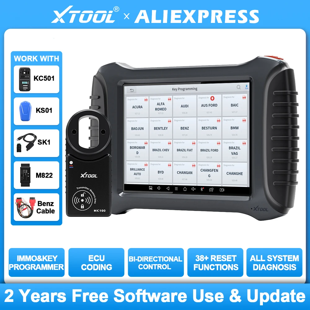 XTOOL-X100-PAD3-Auto-Key-Programmer-ECU-Coding-X100PAD3-Pad-Elite-IMMO ...