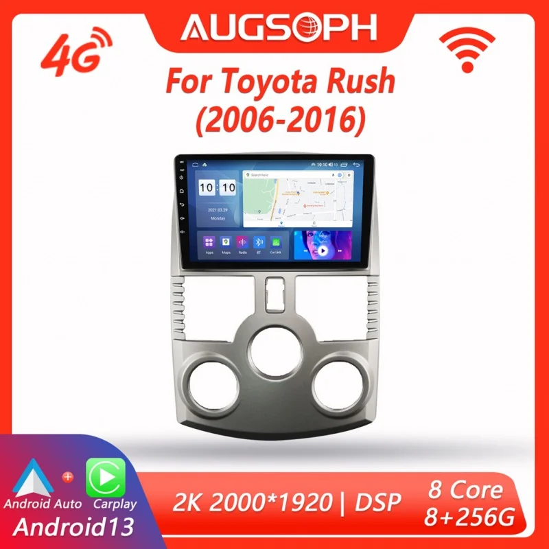 Android 13 Car Radio for Toyota Rush Daihatsu Terios 2006 2017, 2K ...