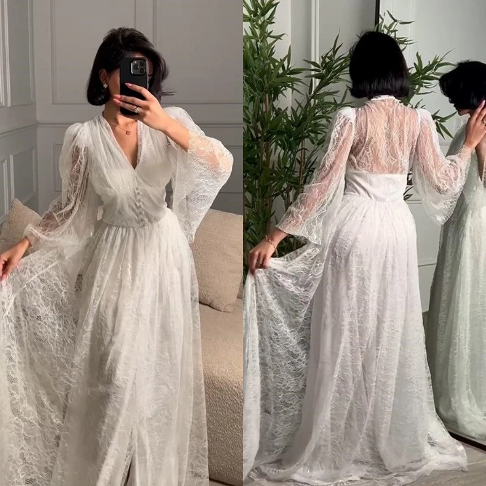 Yipeisha-Elegant-Sizes-Available-V-neck-A-line-Beading-Draped-Floor ...