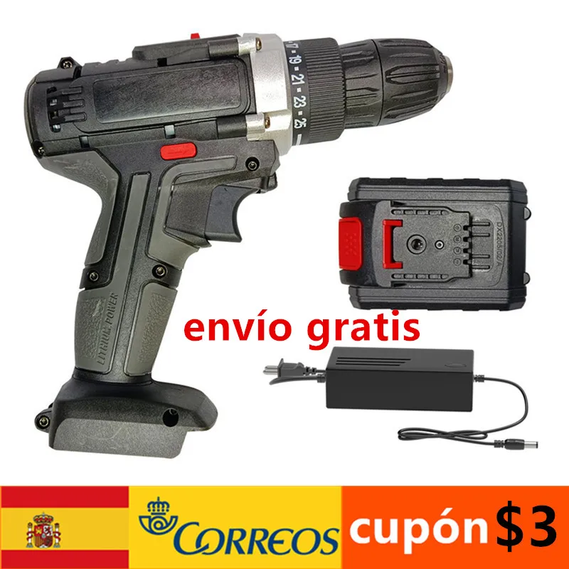 Taladro-Inal-mbrico-de-3-8-pulgadas-de-2-velocidades-destornillador-el ...