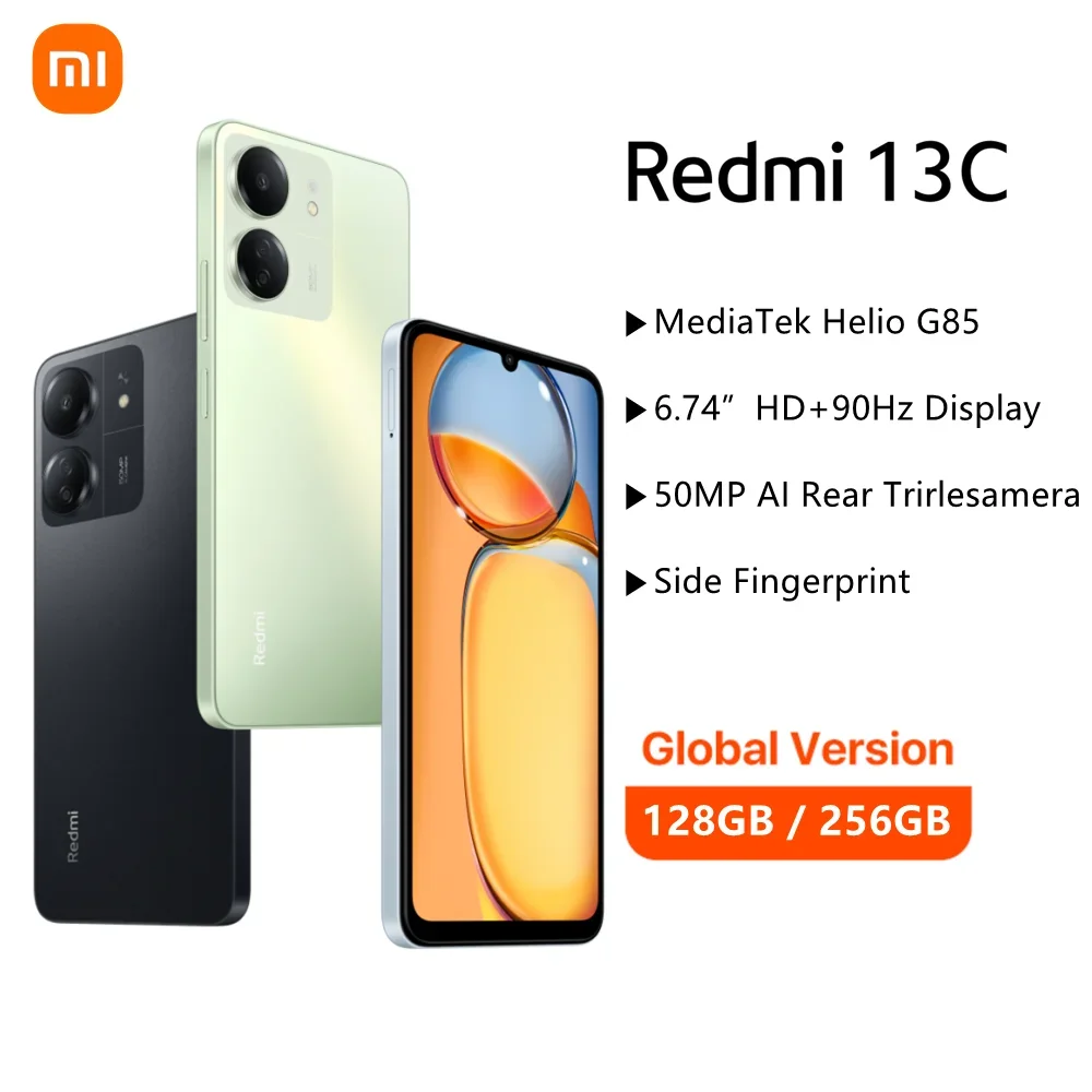 Xiaomi-Redmi-13C-Global-Version-128GB-8GB-256GB-MTK-Helio-G85-MIUI-14 ...