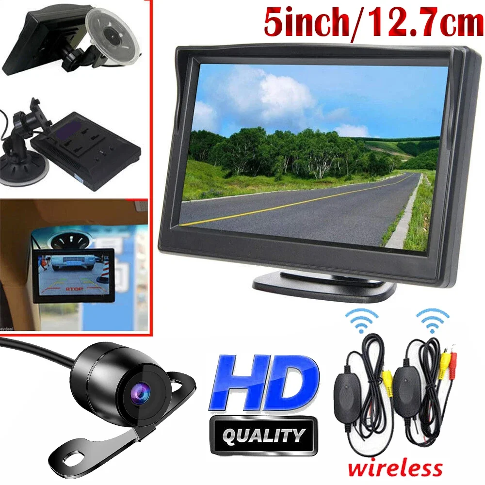 Wireless-Car-Styling-5-inch-TFT-LCD-Screen-Car-Monitor-Display-for-Rear ...