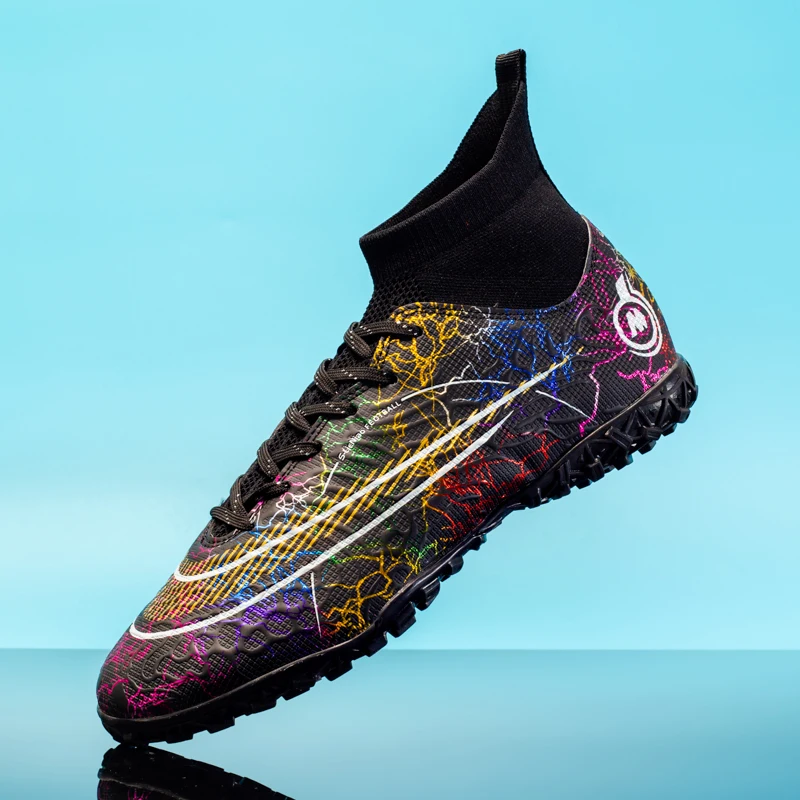 Zapatos De fútbol De tobillo alto para Hombre, zapatillas De deporte ...