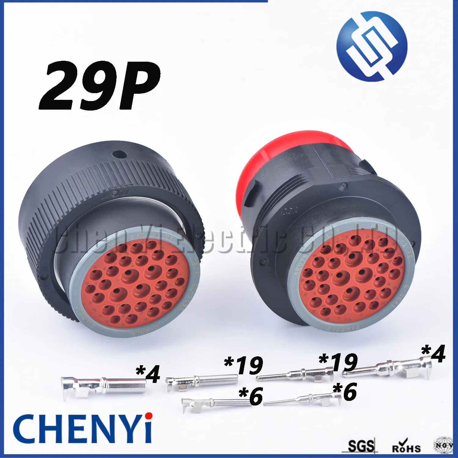 29-Pin-Cavities-Deutsch-Original-USA-TE-connector-HDP-series-HDP26-24 ...