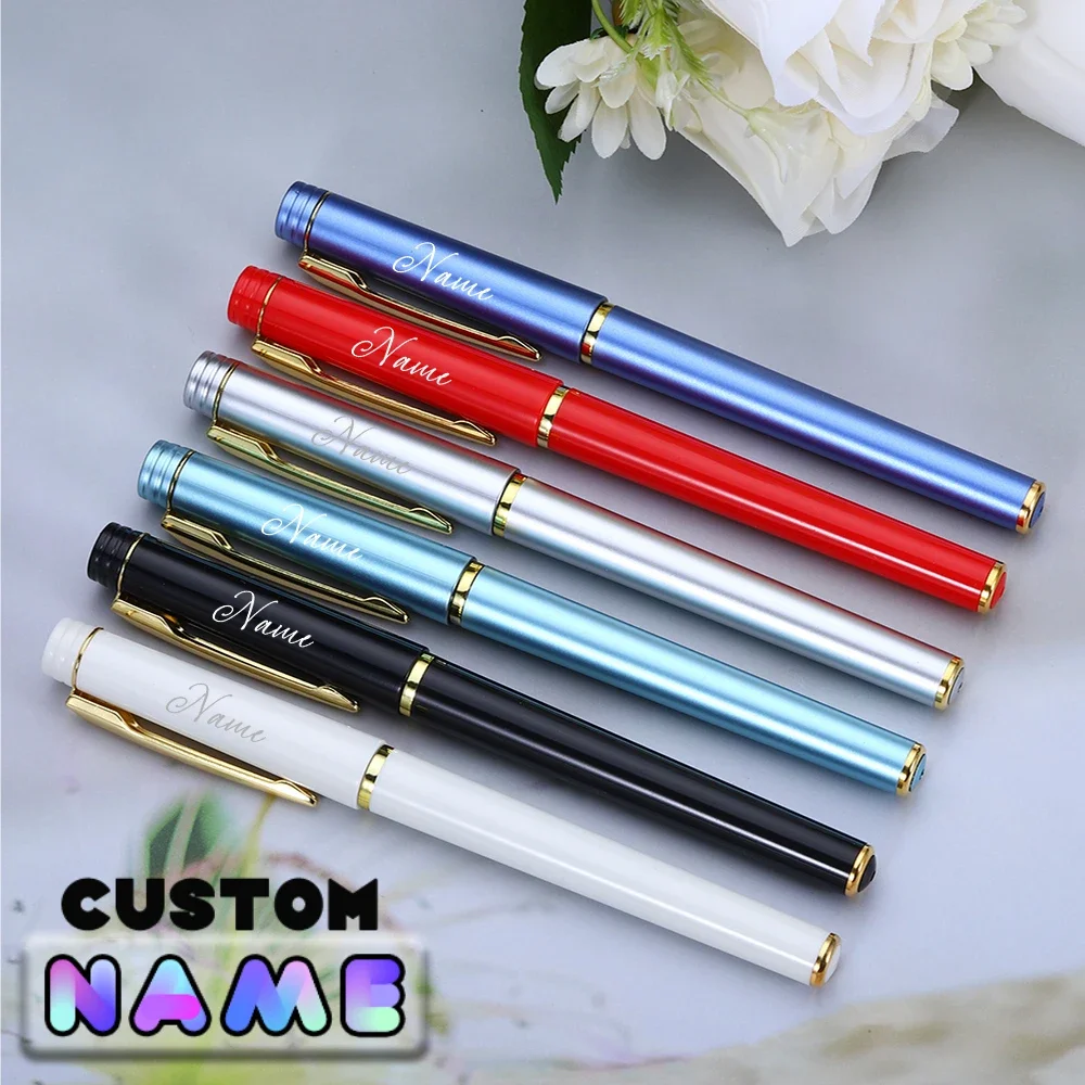 10pcs-Metal-Ballpoint-Pen-Custom-Logo-Gift-Advertising-Pen-Office-Teacher-School-Stationery ...