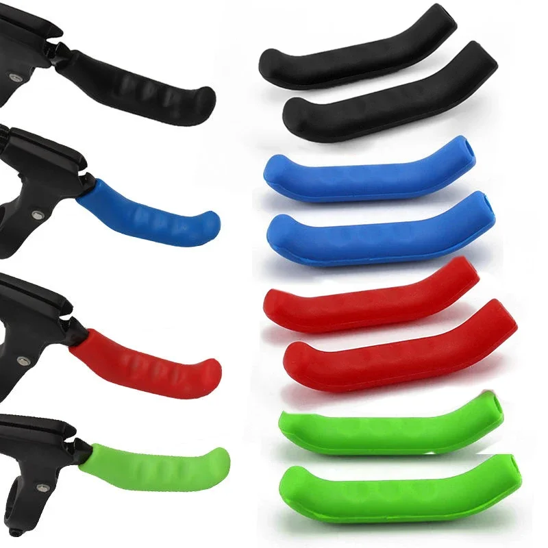Soft Handlebar Grips Cover Black Bike Brake Grip Silicone Anti-Slip ...