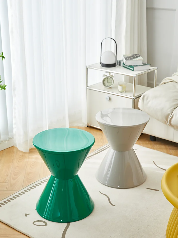 Creative-round-Table-Plastic-Pink-Tables-Nordic-Shoe-Changing-Stools-Home-Furniture-Living-Room ...