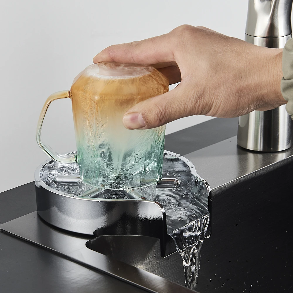 Automatic Cup Washer High Pressure Bar Glass Rinser Coffee Pitcher Wash ...