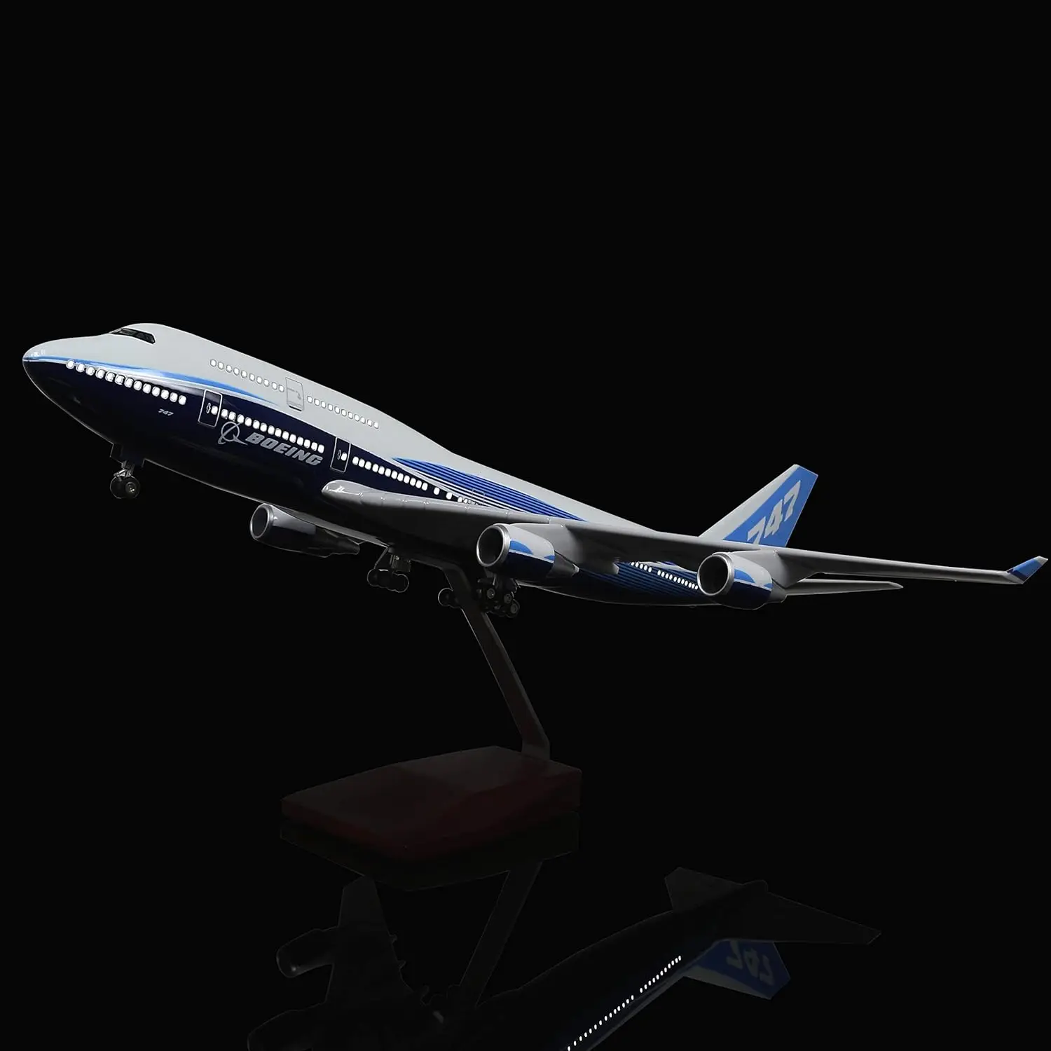New-1-150-Scale-Boeing-747-Prototype-Aircraft-Model-W-Light-Wheel ...