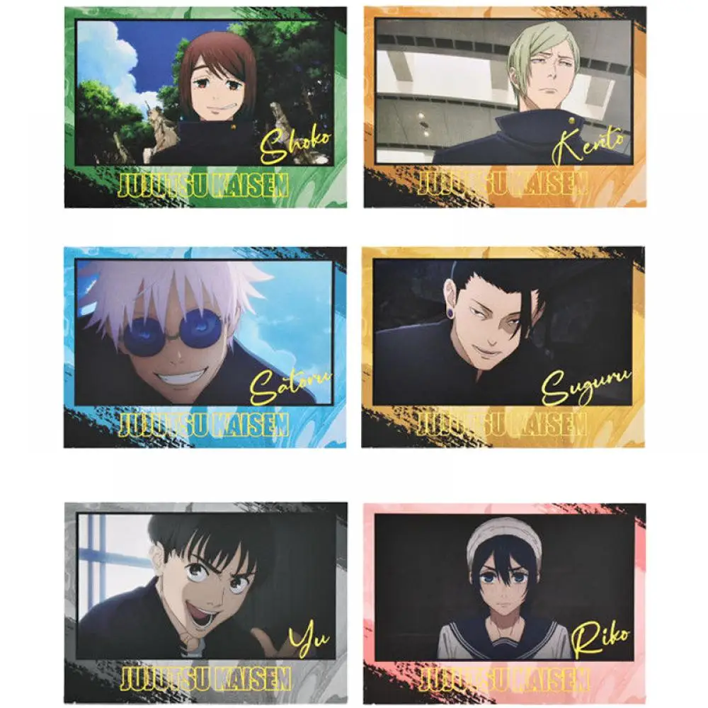 Anime-Jujutsu-Kaisen-collection-card-Satoru-Gojo-Fushiguro-Toji-Ieiri ...