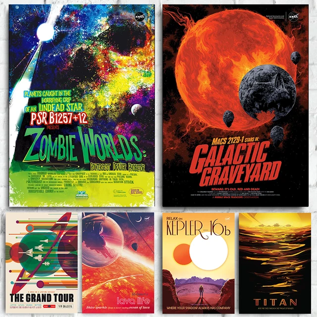 Deep One Retro Space Poster