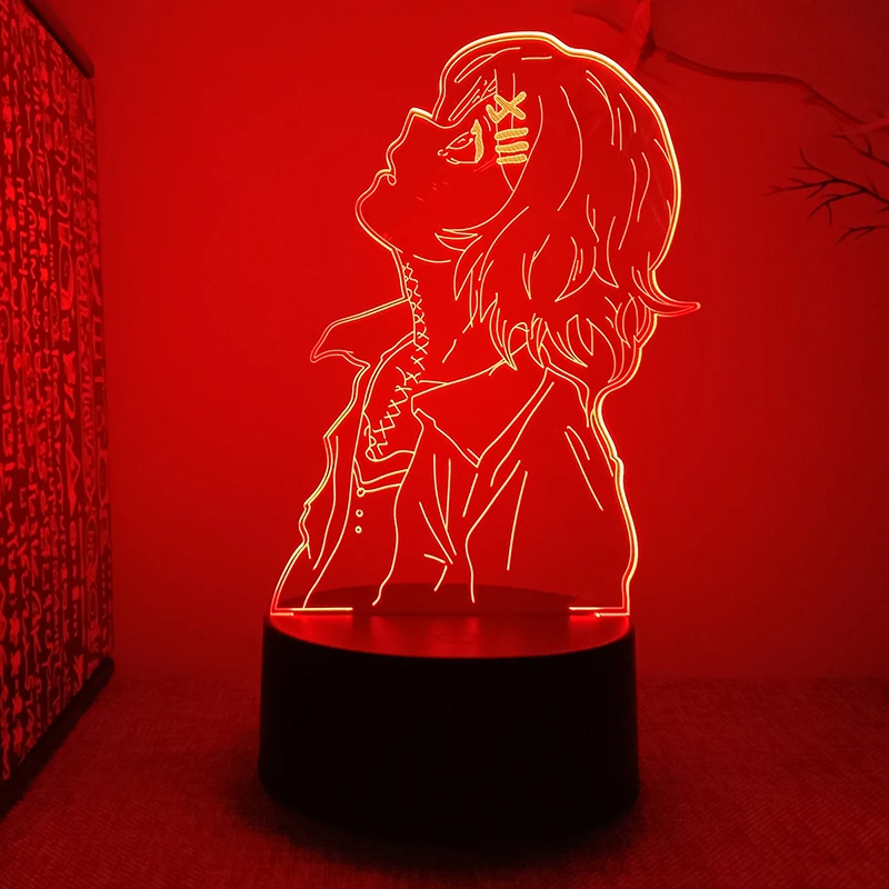 Anime Figures Tokyo Ghoul | Led Light Anime Lamp | Tokyo Ghoul 3d Lamp ...