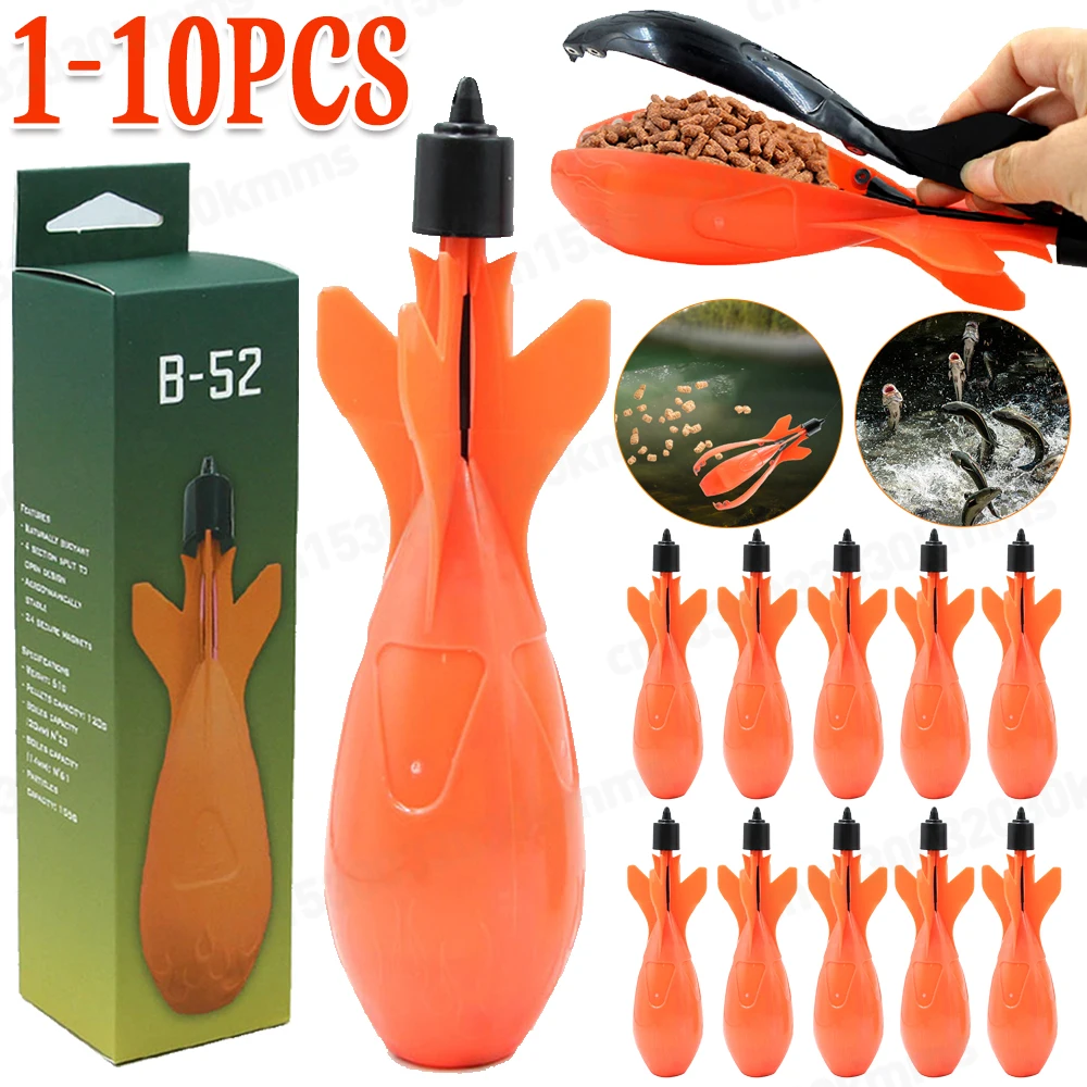 1-10PCS-Carp-Fishing-Rocket-Feeder-Portable-Fishing-Rocket-Lure ...