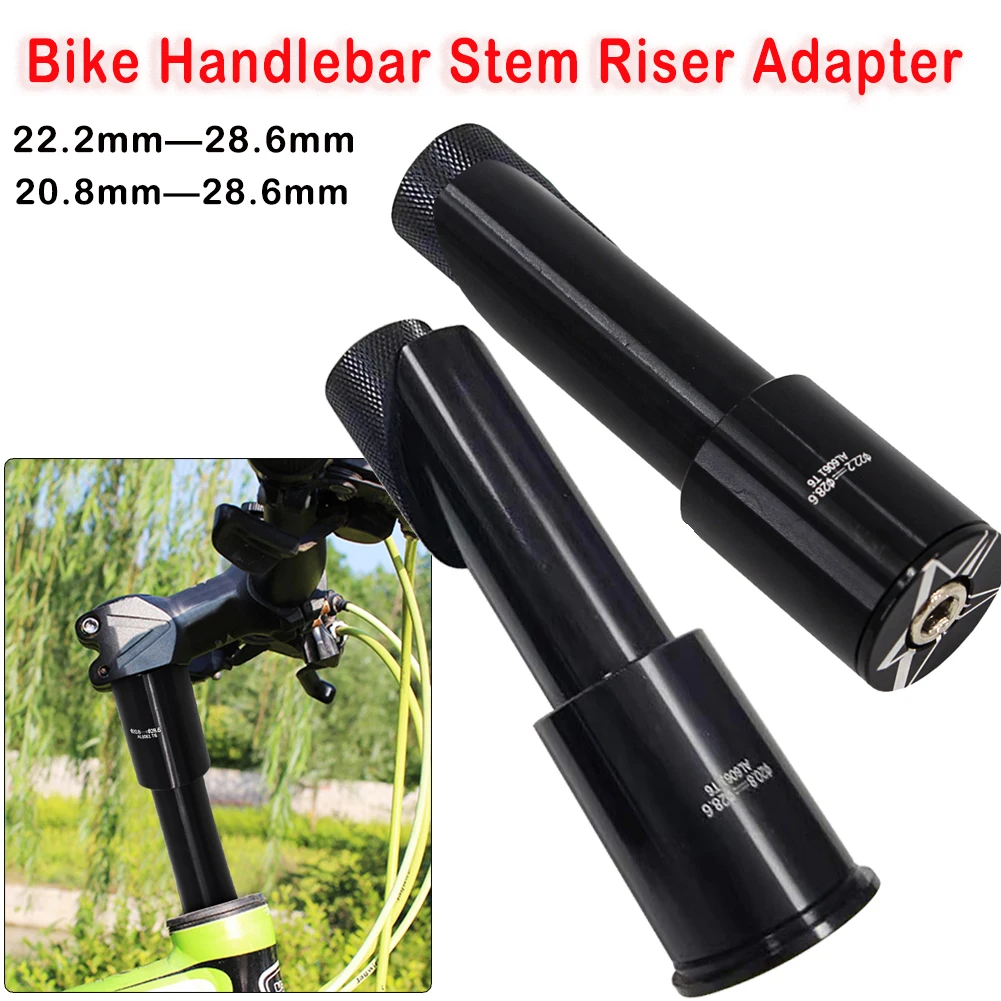Aluminum Alloy Quill to Ahead Bike Handlebar Stem Riser Adapter 22.2mm ...